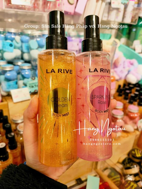 Xịt thơm body La Rive Golden Dream Body Mist 3 trong 1